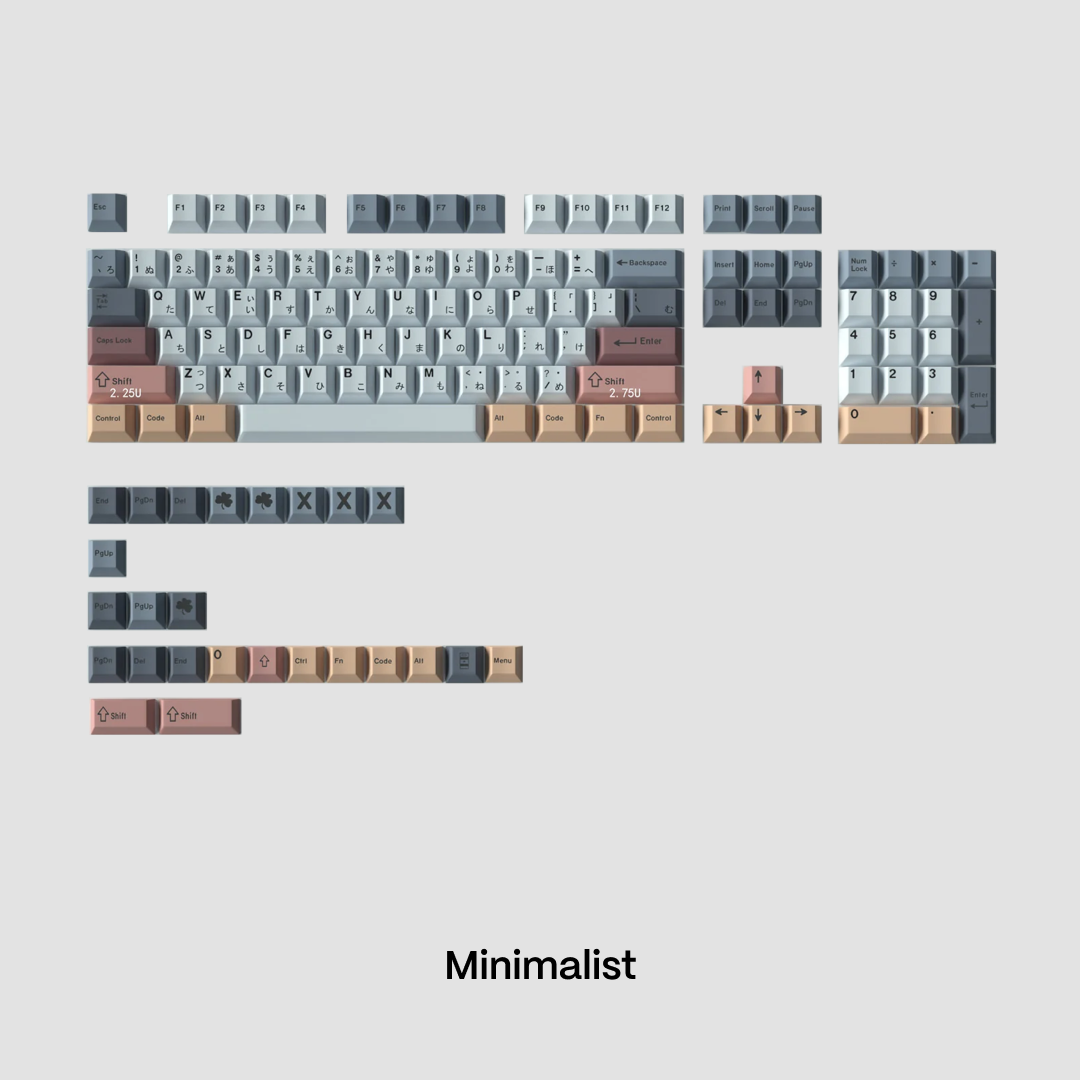Mintcaps Minimalist Keycap Set | Mash.sg