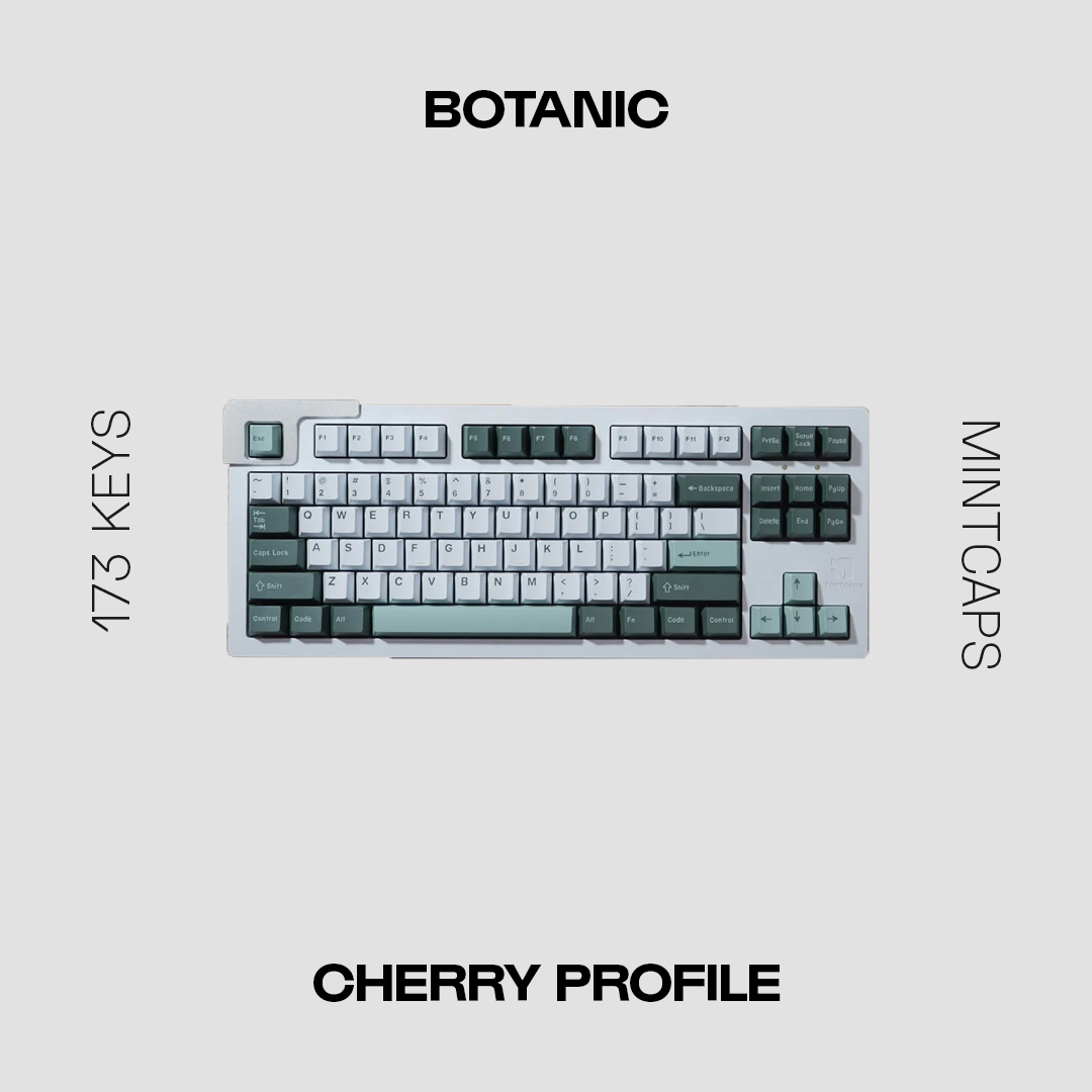 Mintcaps Botanic Keycap Set | Mash.sg
